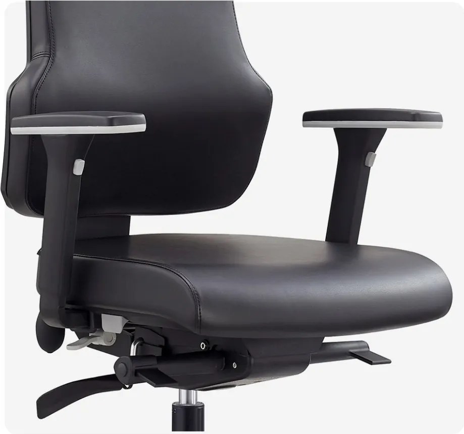Ergonomická kancelářská židle MOSH Elite F – černá