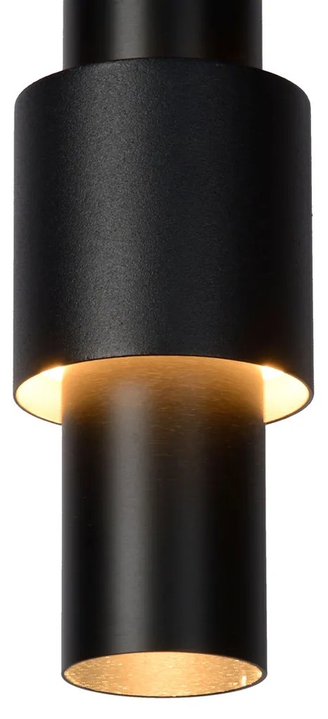 Lucide 24402/30/30 závěsné LED svítidlo Margary černé, 5x4,2W, 2700K, 101cm