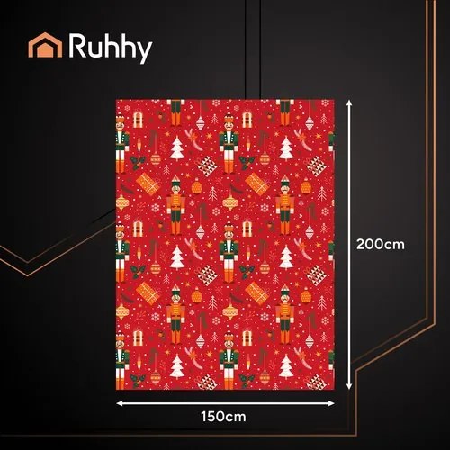 Vánoční deka 150x200cm, Ruhhy 26607 flanelová