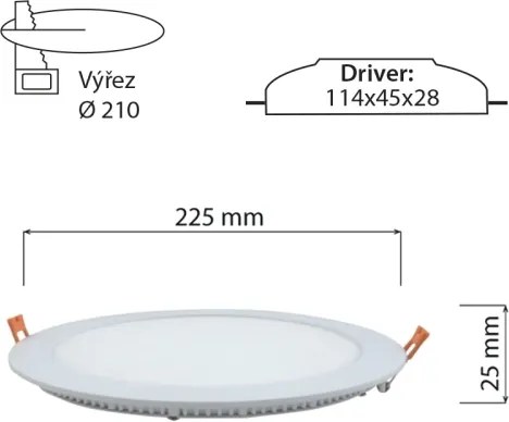 LED podhledové svítidlo McLED TORO R21 TR225-21W2700K-W-EN teplá bílá ML-412.016.33.0
