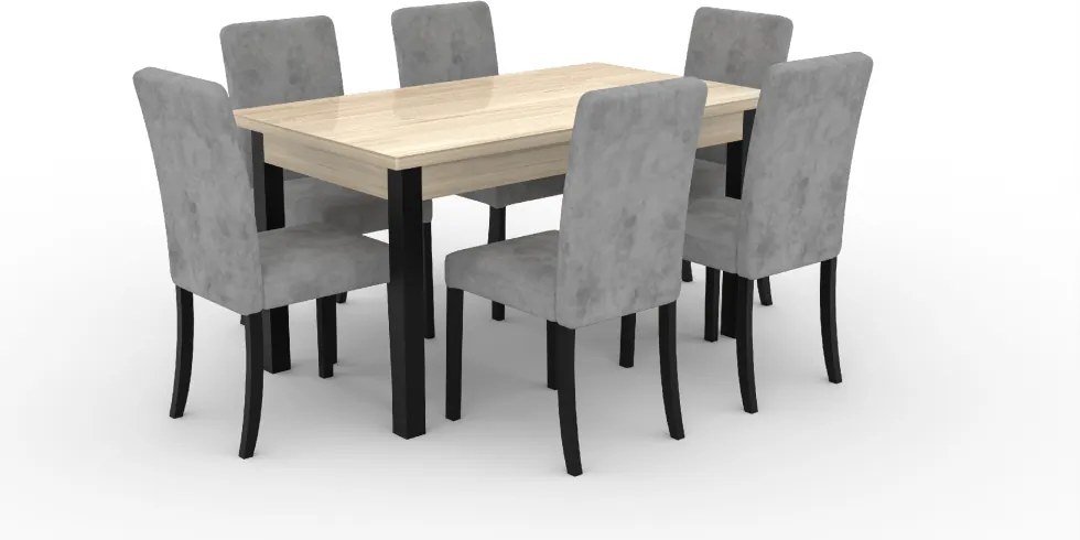 ADRK Furniture Sada stůl s židlemi RODOS 81 SE-ROD-81-BS
