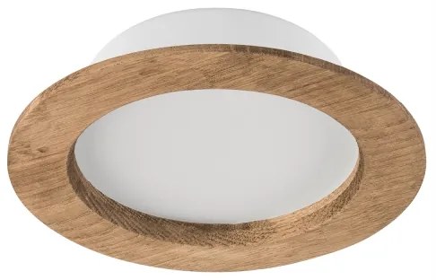 LED Podhledové svítidlo WOODY SPOT LED/12,5W/230V 3000K ořech pr. 16 cm