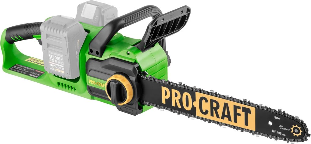 Procraft PCA42/2 20V SET1 - akumulátorová řetězová pila (s 2x4,0 Ah akumulátory a nabíječkou)