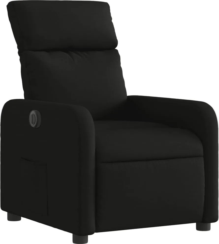 Elektrické polohovací křeslo černé textil 3206683