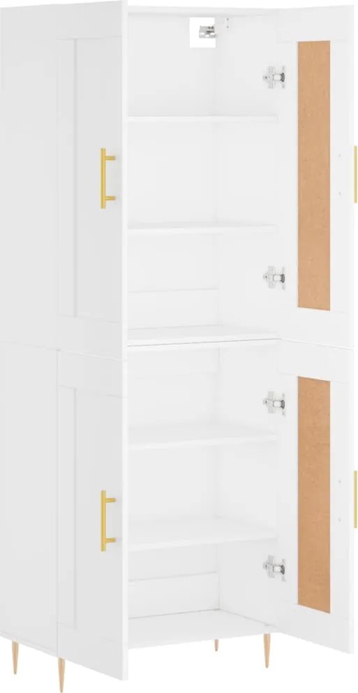 Skříň highboard bílá 69,5 x 34 x 180 cm kompozitní dřevo 3199673