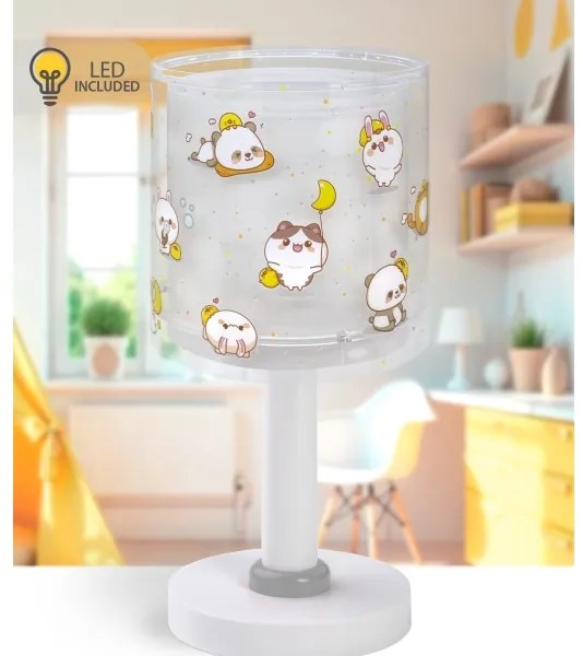 Dalber 41761E - LED Dětská lampička KAWAII FRIENDS 1xG4/4W/230V šedá