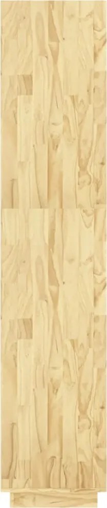 vidaXL Knihovna / dělicí stěna 80 x 35 x 167 cm masivní borovice [810894] Barva: Černá