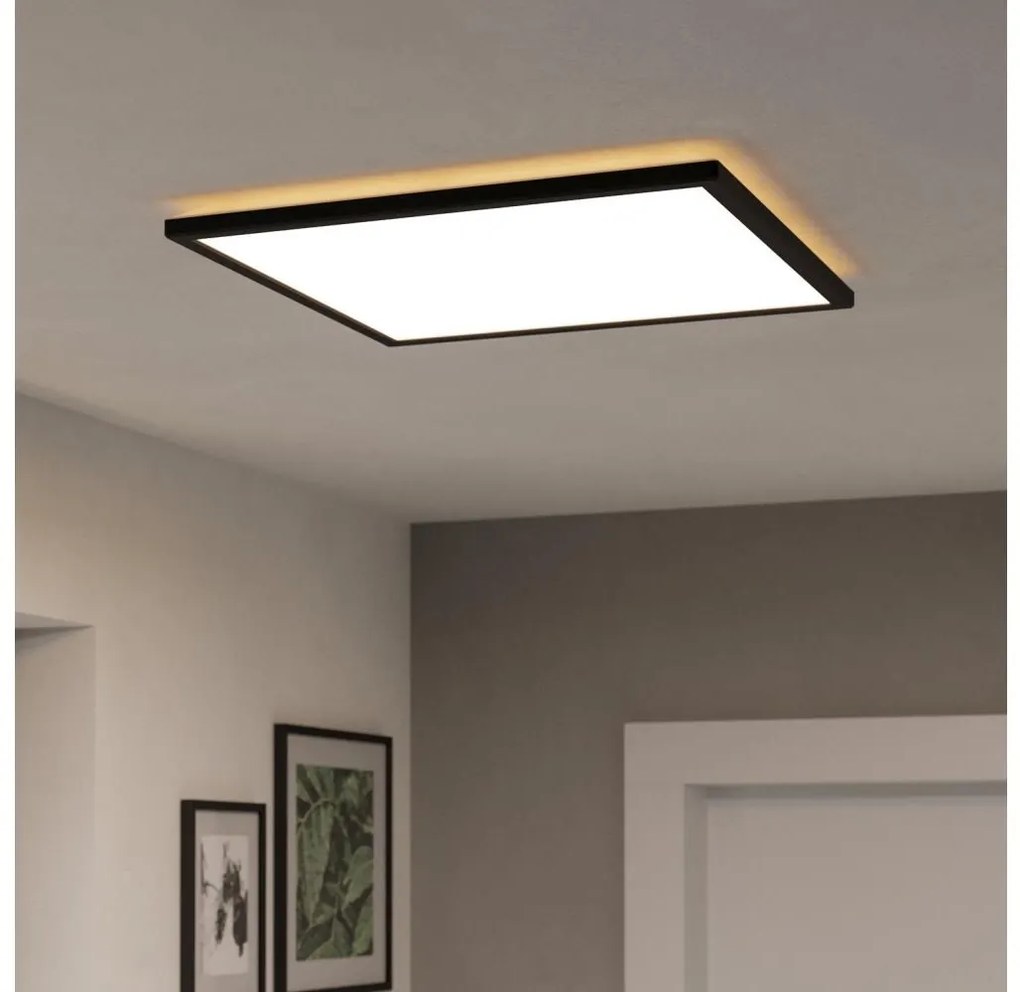 Eglo 901457 -LED St. koupel. svítidlo ROVITO-R 17W/230V 50x50 cm IP44 černá + DO