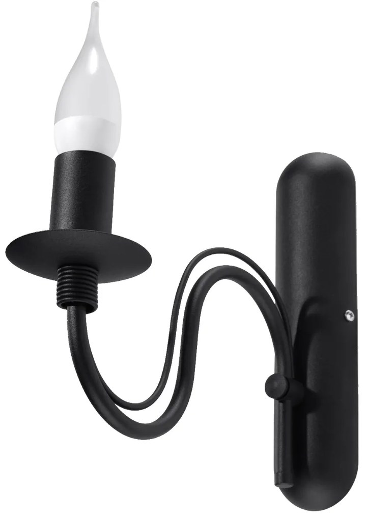 Sollux Lighting Nástěnné svítidlo MINERWA černé