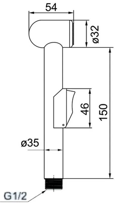 Mereo Mereo, Podomítková baterie s bidetovou sprchou, Zuna, Mbox, oválný kryt, chrom, CB60105ZBS