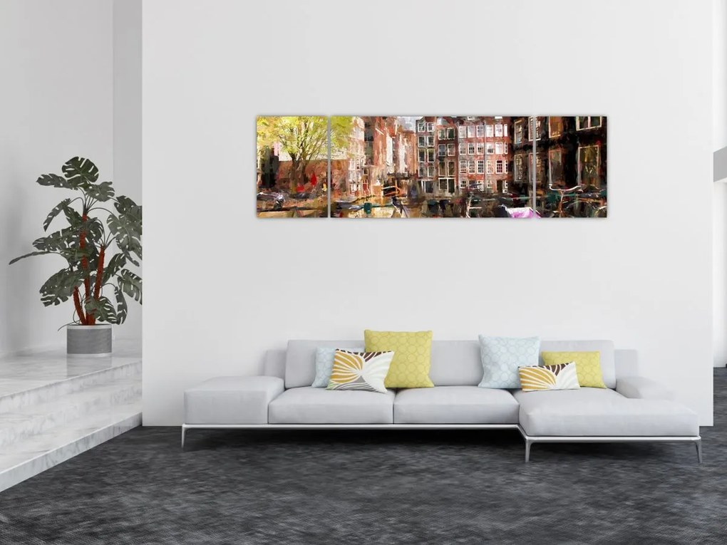 Obraz - Amsterdam (170x50 cm)