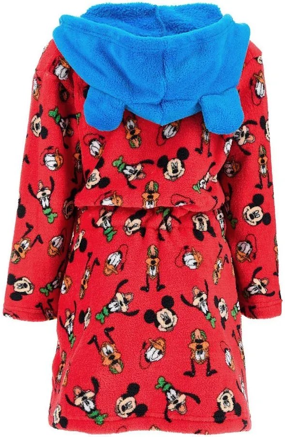 Dětský coral fleece župan s kapucí Disney, EU 110 Červená
