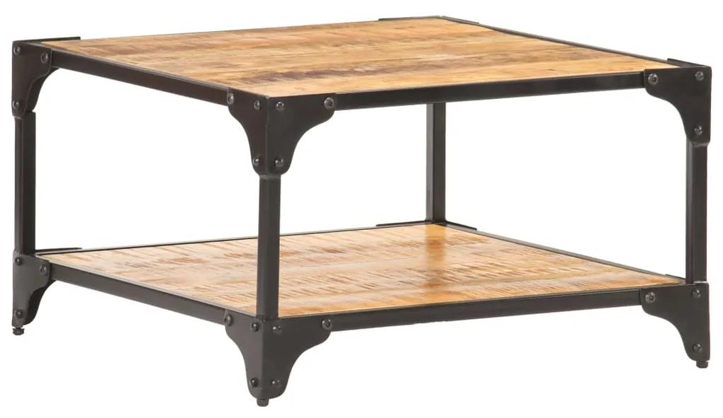 Konferenční stolek 60 x 60 x 35 cm masivní mangovníkové dřevo - Default Title