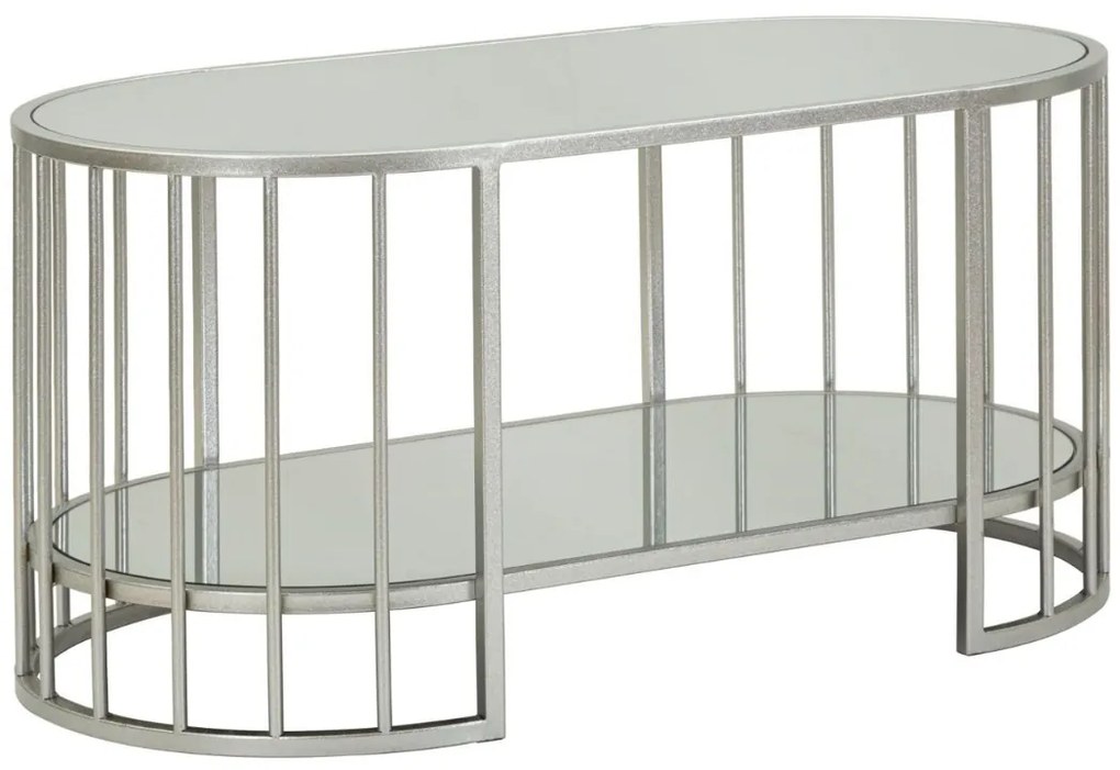 Designový konferenční stolek Eilonwy 90 cm stříbrný