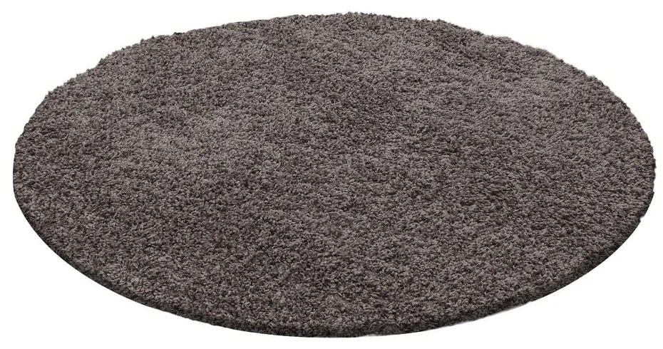 Hnědý kulatý koberec ø 200 cm Life – Ayyildiz Carpets