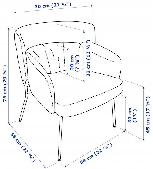 IKEA BINGSTA Křeslo Vissle tmavě žluté