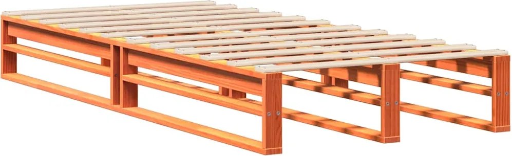 Postel bez matrace voskově hnědá 75 x 190 cm masivní borovice 3306512