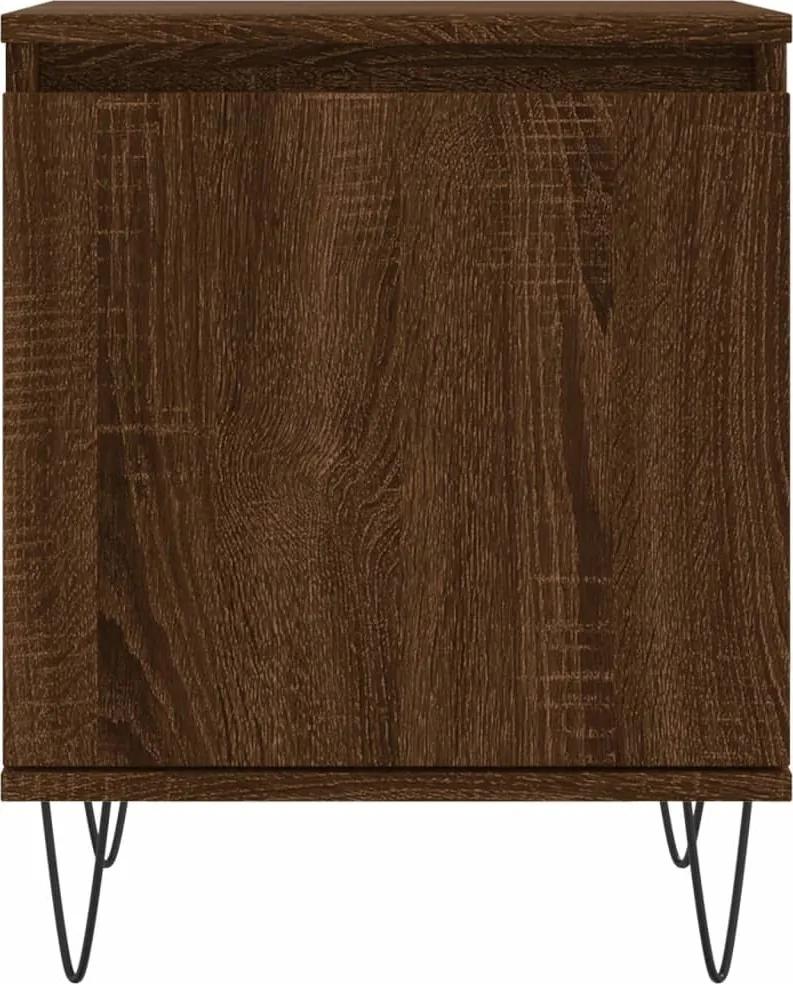 vidaXL Noční stolek 40 x 30 x 50 cm kompozitní dřevo [826842] Barva: Černá