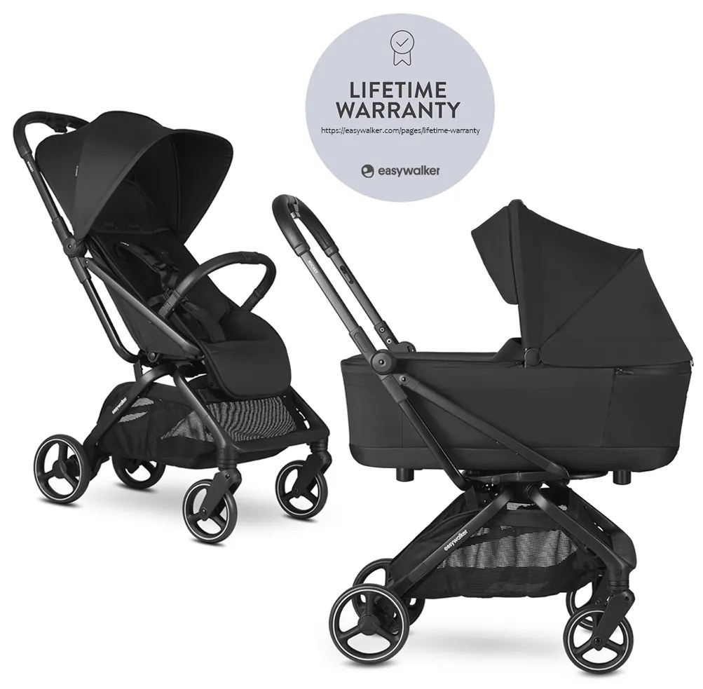 EASYWALKER Kočárek kombinovaný Rockey M Pure Black