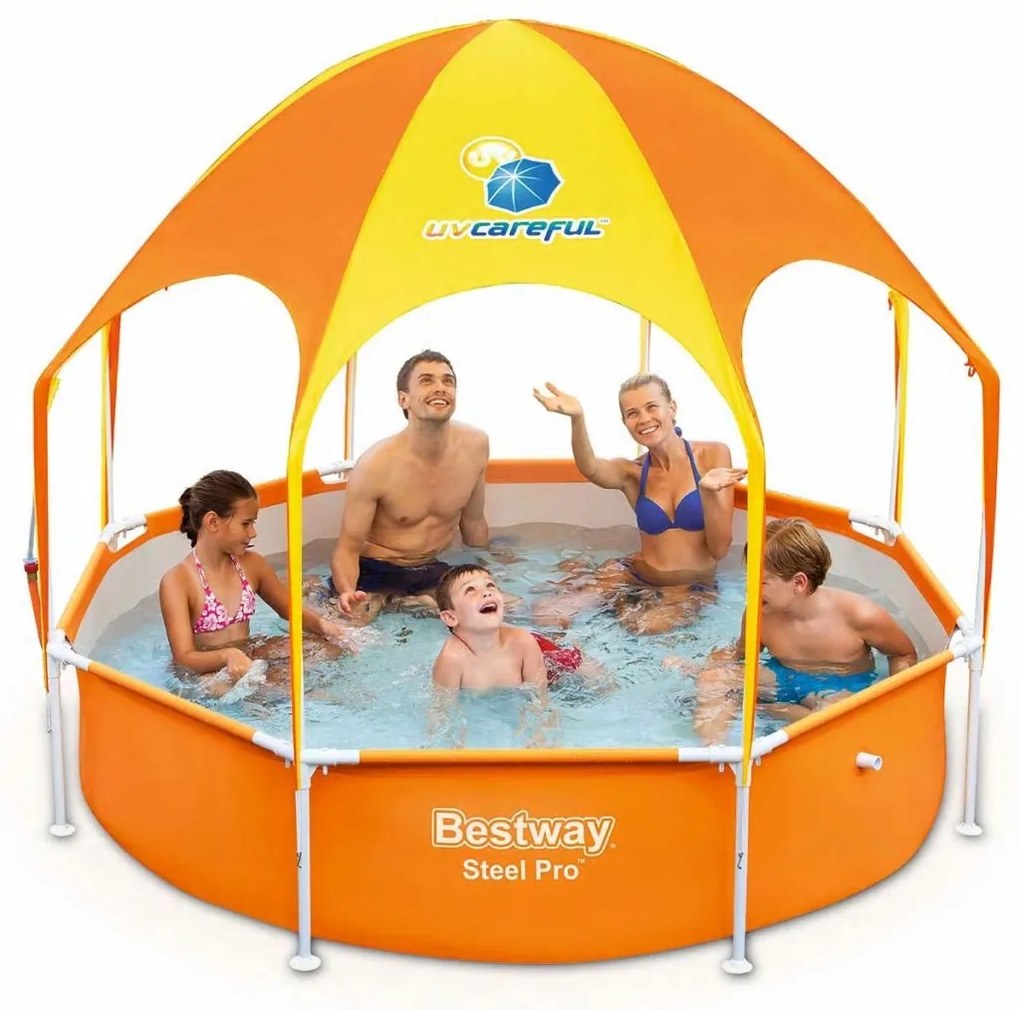 91076 Bestway Splash-in-Shade Dětský bazén 244 x 51 cm 56432