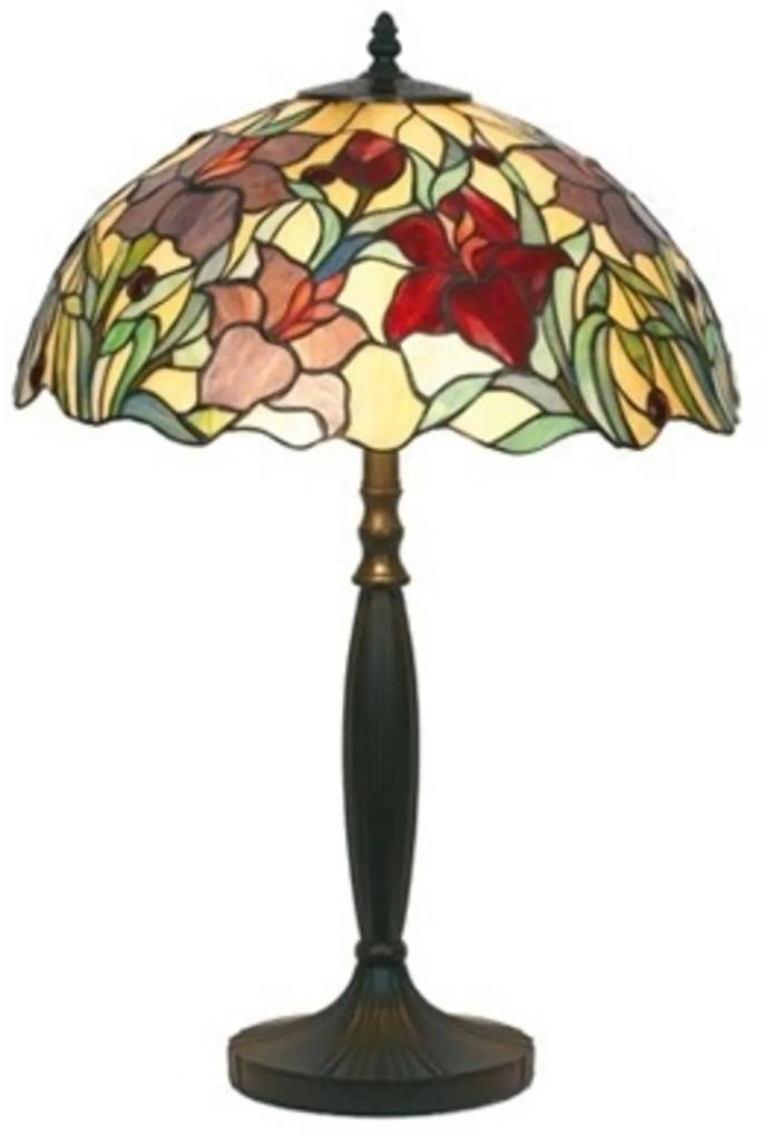 Florale stolní lampa ATHINA, ruční výroba 62 cm