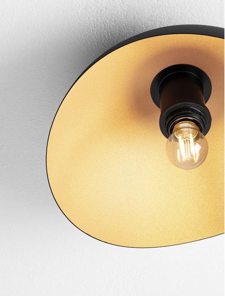 Matně černé/ve zlaté barvě kovové stropní svítidlo Opsi – Nova Luce