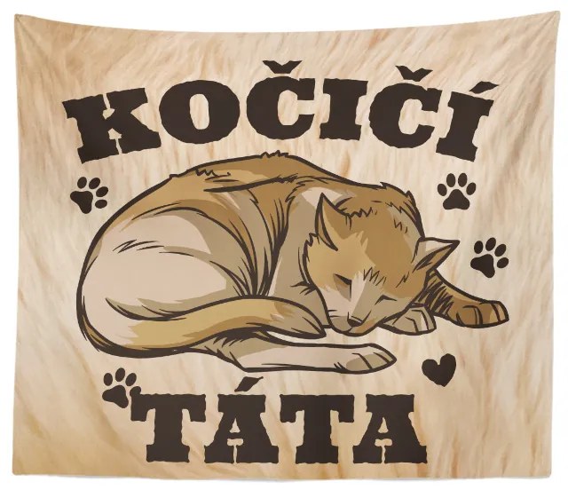 Sablio Deka Kočičí táta: 150x120 cm