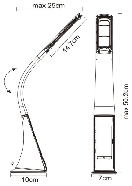 GLOBO 58333 - LED Stmívatelná stolní lampa SOPHIE 1xLED/6,5W/230V