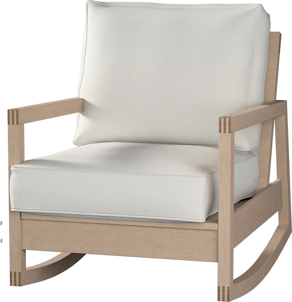 Potah na křeslo IKEA Lillberg barva šedá látka lesklé, pletený vzor, sametová