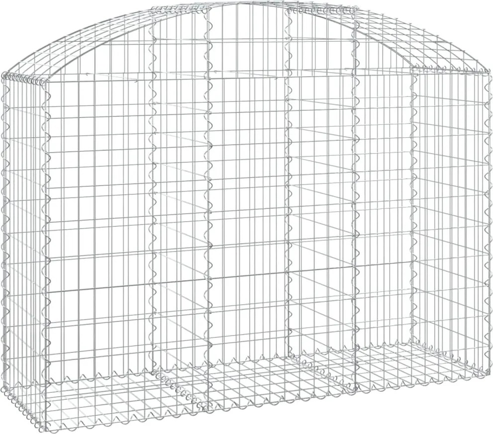 Klenutý gabionový koš 150 x 50 x 100/120 cm pozinkované železo 153455