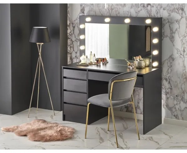 Toaletní stolek AMORIO černá