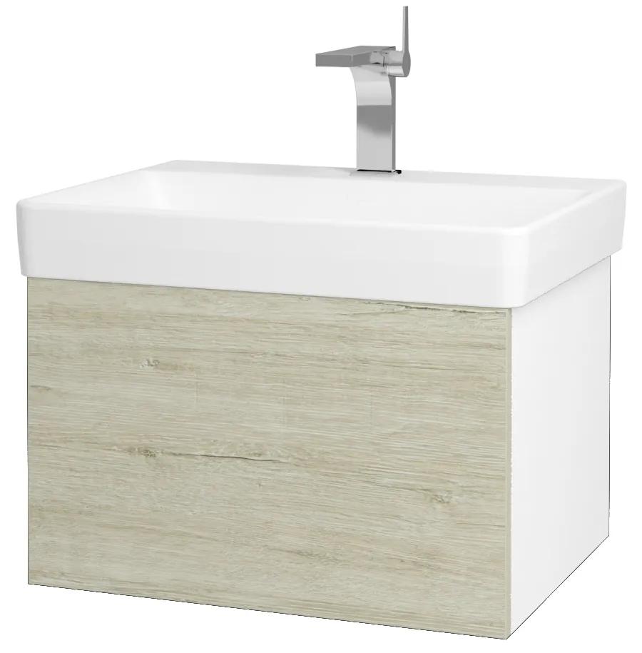 Dřevojas Koupelnová skříň VARIANTE SZZ 60 Varianta: M01 Bílá mat / M01 Bílá mat