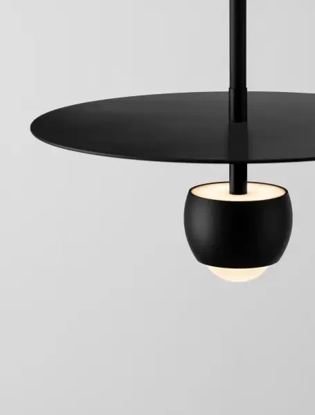 LED černé designové svítidlo Edem