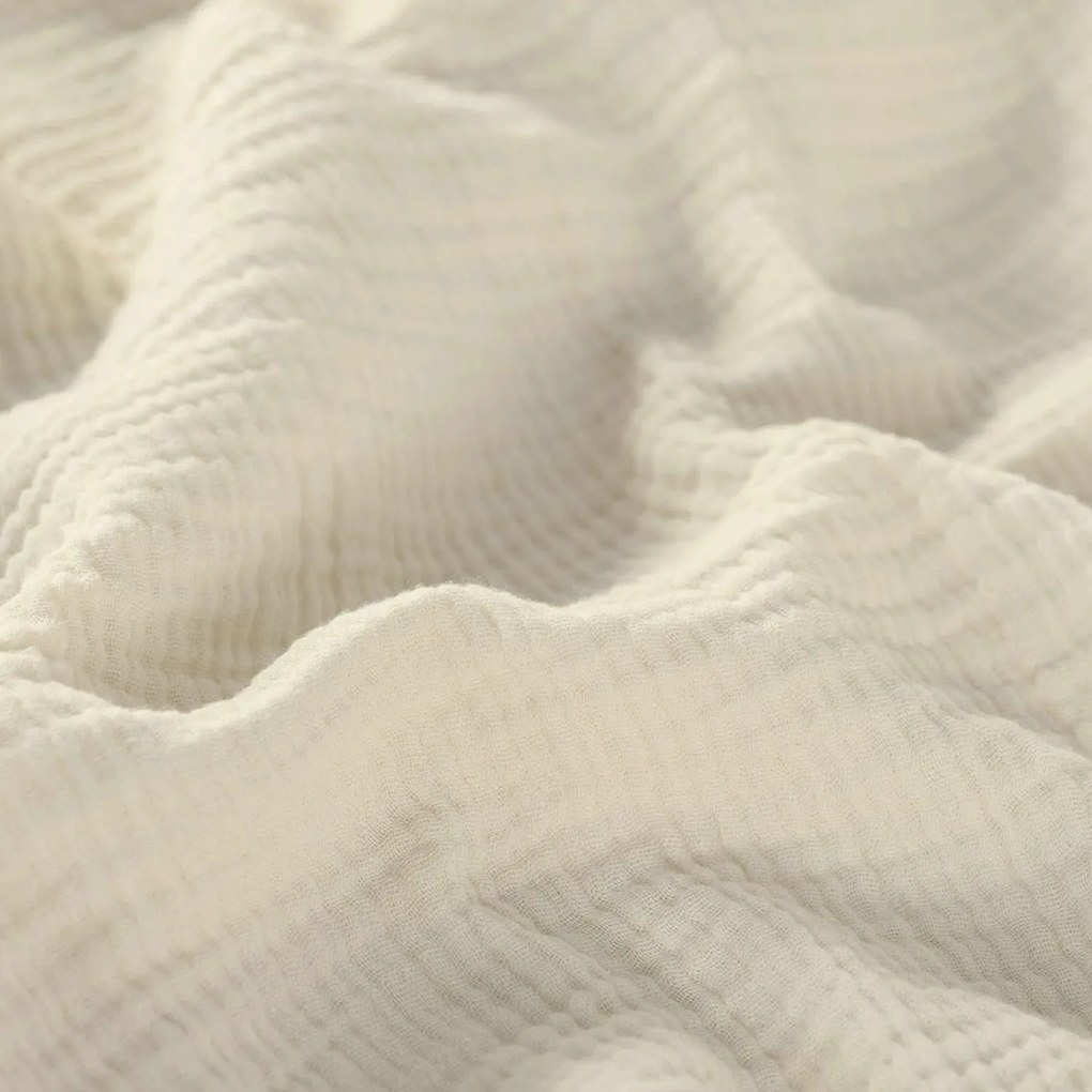 Celoroční mušelínové povlečení Ivory - GOTS Velikost: atypický 240 x 220 + 2 x 70 x 90