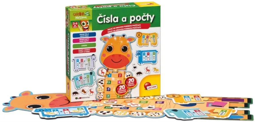 Lisciani baby puzzle čísla a počty