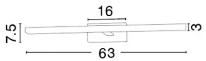 LED nástěnné svítidlo Modena 63