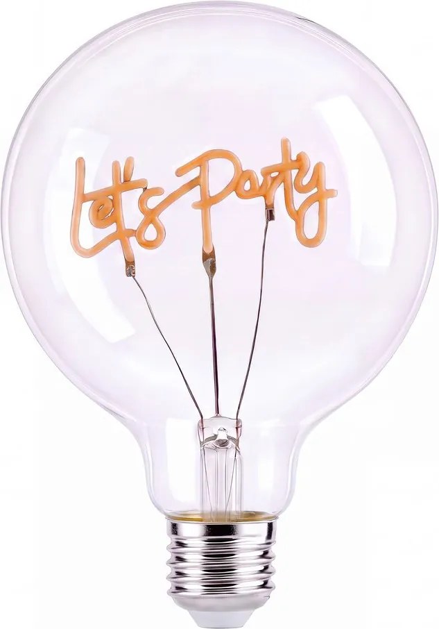BRIGHT LIGHT LED Žárovka "Let's Party" - růžová