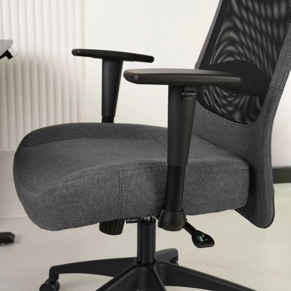 Ergonomické křeslo MOLFETA tmavě šedé