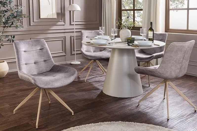 Designová židle Amiyah taupe / béžová