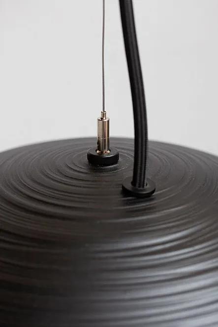Doxis Globe 500 Textured, závěsné designové led svítidlo Barva: Černá/bílá matná, Chromatičnost: 3000K Push dim
