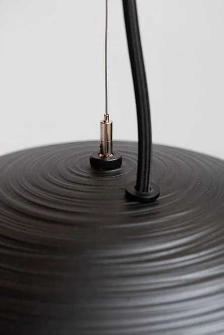 Doxis Globe 500 Textured, závěsné designové led svítidlo Barva: Černá/zlatá matná, Chromatičnost: 4000K Push dim