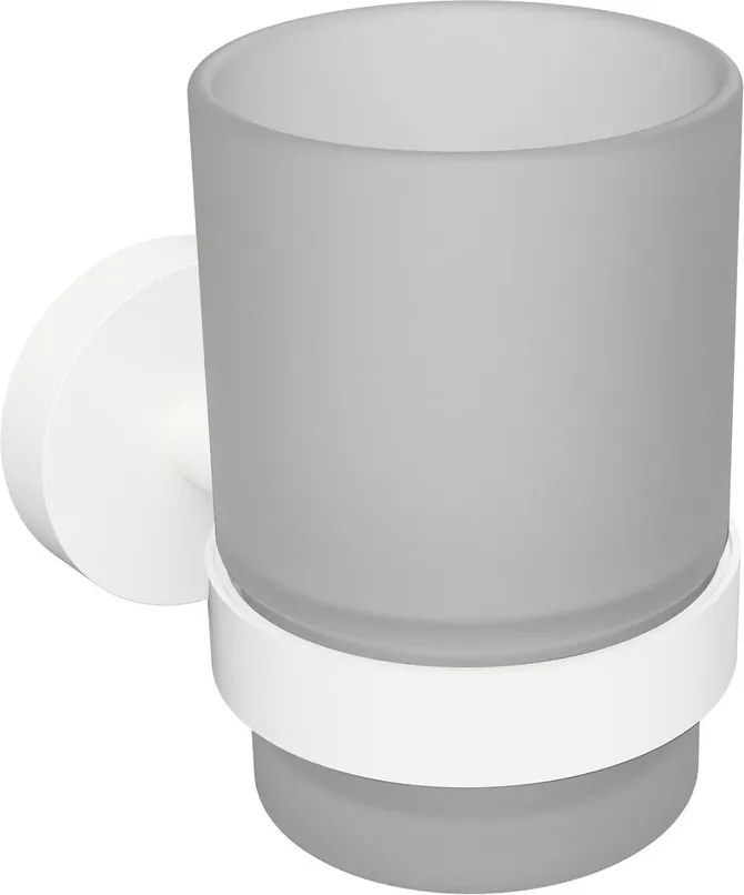 Sapho Sapho, X-ROUND WHITE sklenice, mléčné sklo, bílá, XR903W