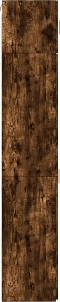 Úzká úložná skříňka kouřový dub 45x42,5x225 cm kompozitní dřevo 3281291