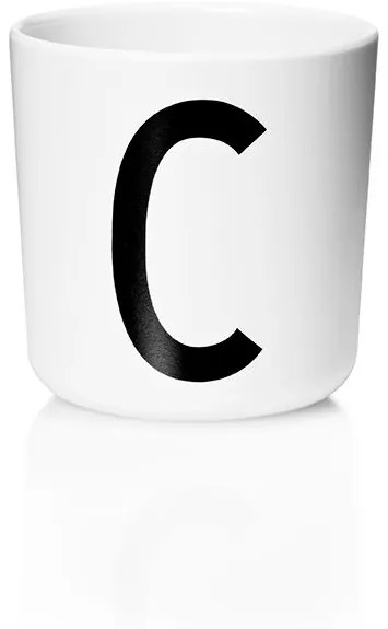 DESIGN LETTERS Dětský hrnek Ecozen Letters 200 ml F, bílá barva, plast