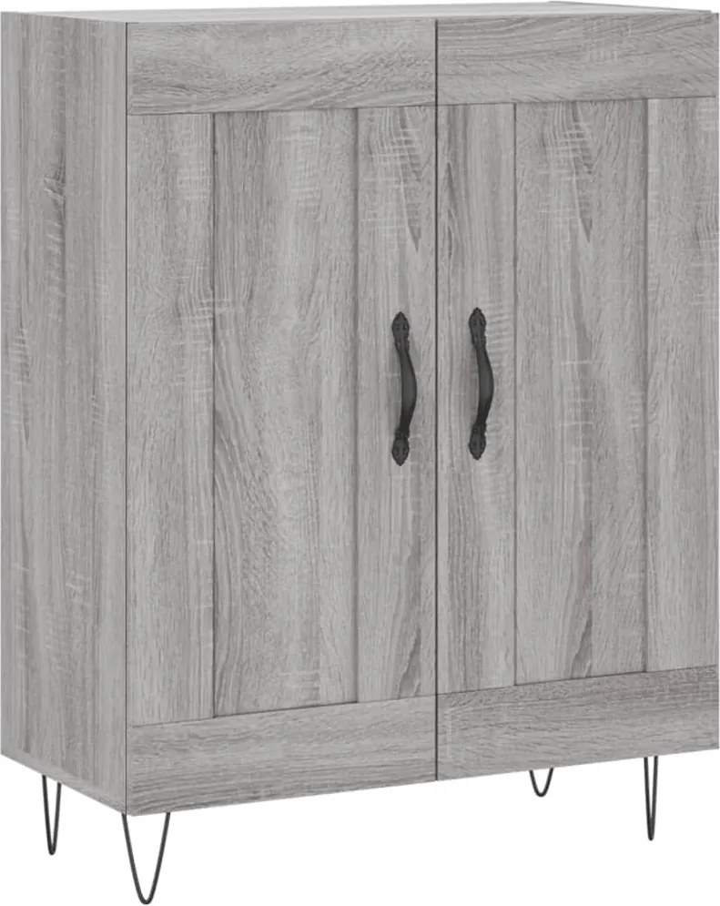 Skříň highboard šedá sonoma 69,5 x 34 x 180 cm kompozitní dřevo 3198079