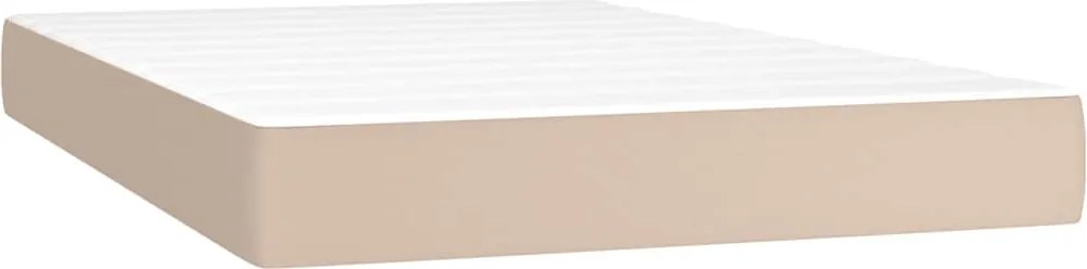 Box spring postel s matrací cappuccino 120x200 cm umělá kůže 3144601