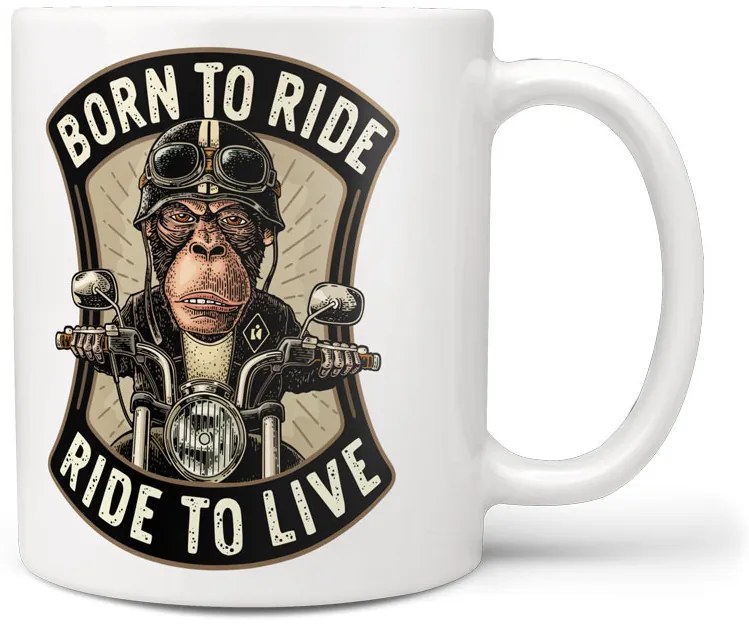 Hrnek Born to ride (Náplň hrníčku: Žádná)