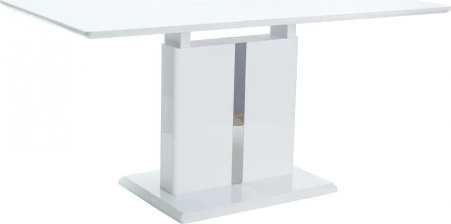 Nábytkáři ORFA DALLAS jídelní stůl rozkladací-bílá vysoký lesk (S) (K150-E)