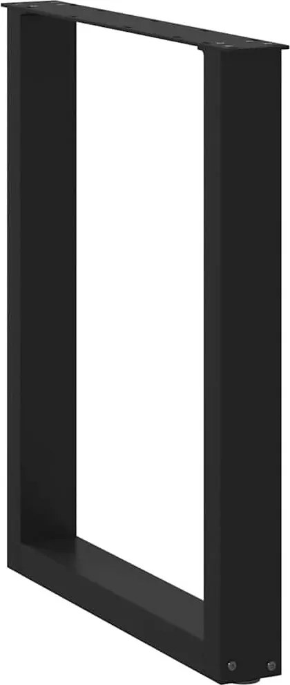 vidaXL Nohy k jídelnímu stolu ve tvaru U, 2 ks, ocel, 70 x (72-73) cm, ocel [4013185] Barva: Přírodní