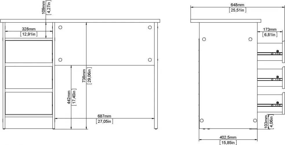 FALCO Psací stůl Felix 492 jackson hickory